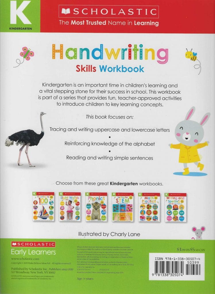 Scholastic – HAND WRITING SKILLS WORKBOOK – Welcome To Crescent Book Shop