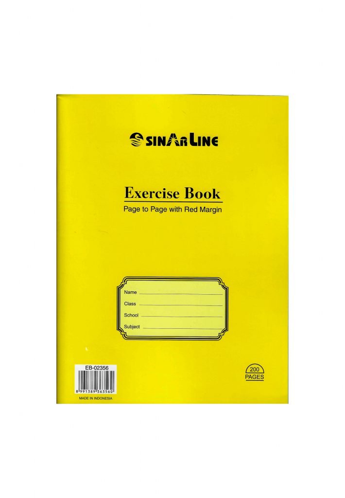 SINAR LINE EXERCISE BOOK PAGE TO PAGE WITH RED MARGIN – Welcome To ...