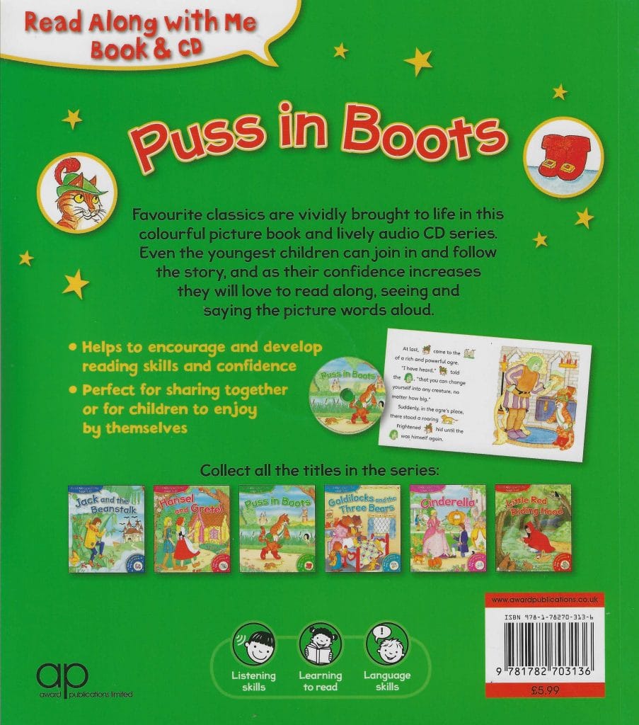 AWARD -READ ALONG WITH ME BOOK & CDPUSS IN BOOTS – Welcome To Crescent ...