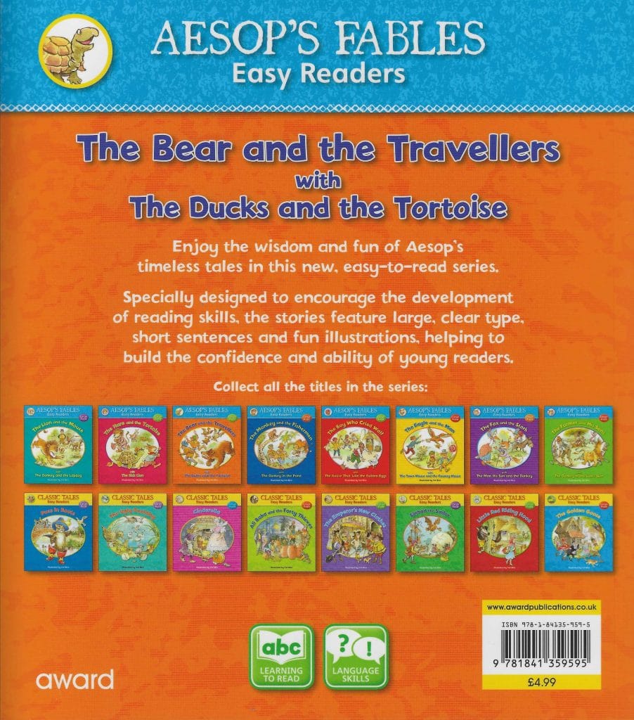 AWARD -AESOP S FABLES EASY READERS THE BEAR AND THE TRAVELLERS ...