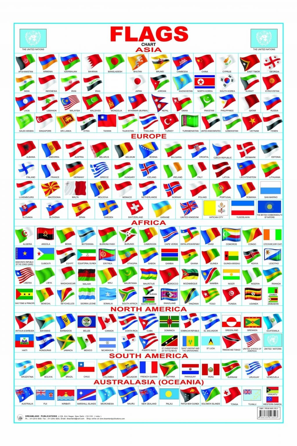 EDUCATIONAL CHART FLAGS – Welcome To Crescent Book Shop